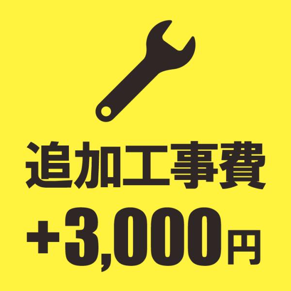 追加工事費 +3000円