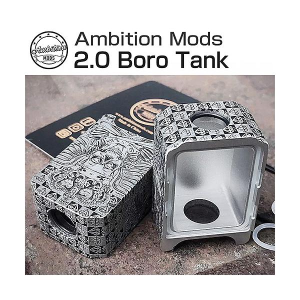 AmbitionMods (アンビションモッズ) の Boro 仕様のタンク、2.0 Boro Tank。デザインだけでなく、アルミニウム素材により質感も良い Boro 仕様のタンクです。