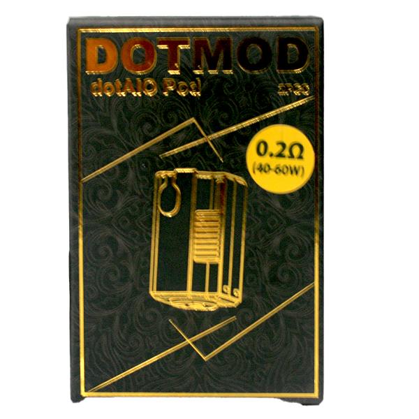 dot AIO 対応の交換POD（コイル内蔵）です。詳細：0.2Ωメッシュ3.7ｍｌ推奨　40-60Ｗ1箱 / 2個入り《対応機種》dotAIO V2dotAIO V2 LitedotAIO V3dotAIO ＸdotAMPdotApoll...