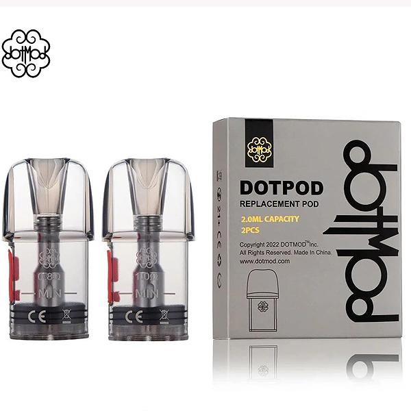 dotPod Nano 交換Podです。側面のリキッド注入口から、簡単にリキッドを入れることができます。・0.6Ω×2・メッシュコイル