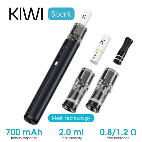 大人気イタリアブランド『KIWI Vapor』から新商品が入荷しました！KIWI Penに比べ本体のバッテリー容量が増えたことで、パワーバンクを必要としないお客様でもより長く使用できる設計となっています。販売上代も抑えられKIWI入門者に勧...