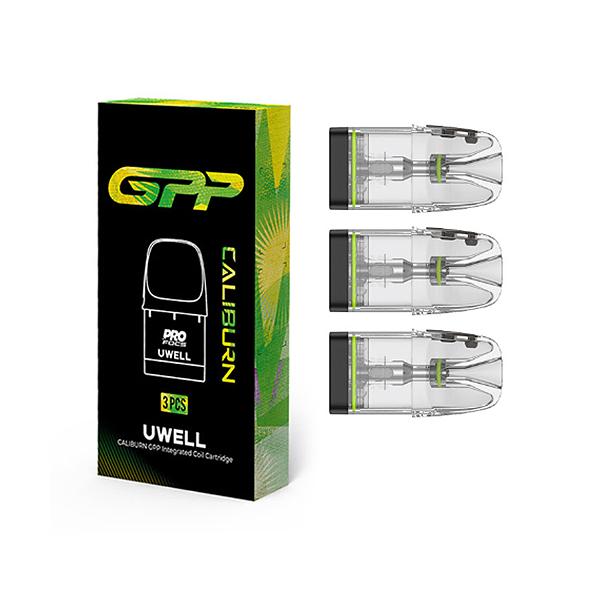 Uwell Caliburn G4/G4 MiniキットおよびG3シリーズキットに対応単位：3個/1パックベイプジュース容量：3ml内蔵コイル抵抗値：0.4Ω、0.6Ω、0.9Ω、1.2Ω