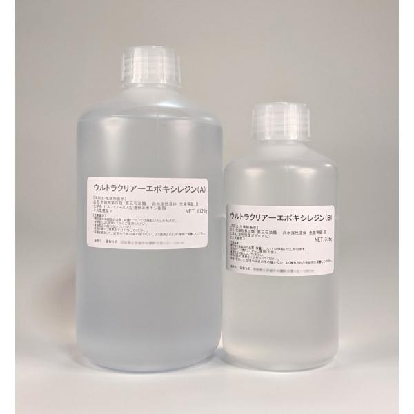 ウルトラクリアーエポキシレジンは室温硬化型の難黄変高透明2液性エポキシ樹脂です。2液を混合して注型するとガラス状の光沢がある透明な硬化物が得られます。高い流動性があるため、気泡が抜けやすくなっています。低毒性・低臭・低発熱で扱いやすいエポキ...