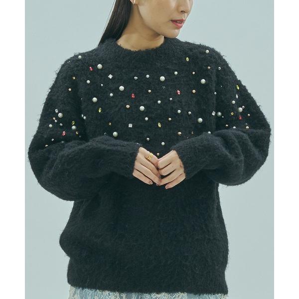 ZOZO問い合わせ番号:101020317ショップ:ROSE BUD，ローズバッドブランド:ROSE BUD，ローズバッド商品名:BIJOUX KNIT PULLOVERカテゴリ:トップス>ニット/セーターブランド品番:2022540...