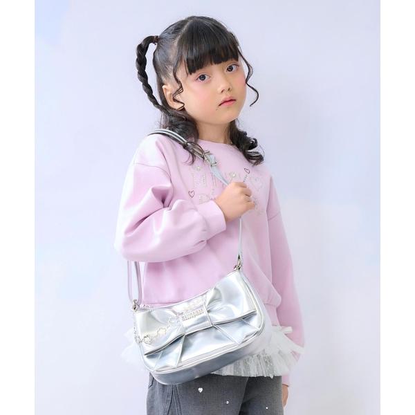 『セール実施中』ZOZO問い合わせ番号:101020853ショップ:NARUMIYA ONLINE，ナルミヤ オンラインブランド:mezzo piano，メゾピアノ商品名:チェーン飾り付　リボンショルダーバッグカテゴリ:バッグ>ショル...