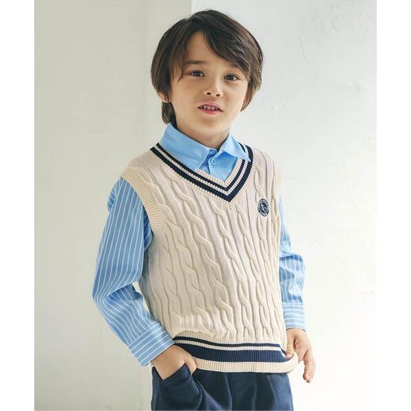 ZOZO問い合わせ番号:101020993ショップ:F.O.Online Store，エフオーオンラインストアブランド:apres les cours，アプレレクール商品名:ラインニットベストカテゴリ:トップス>ベストブランド品番:V...