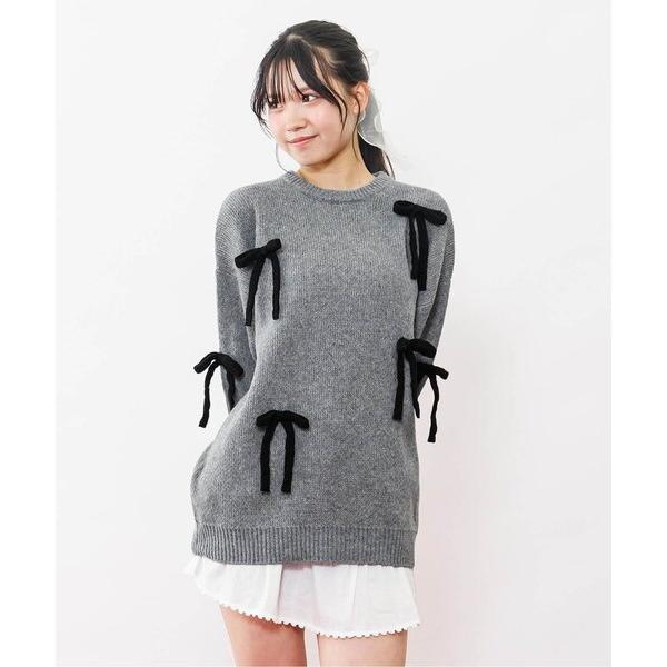 『タイムセール実施中』ZOZO問い合わせ番号:101020996ショップ:F.O.Online Store，エフオーオンラインストアブランド:algy，アルジー商品名:ニットりぼんミニワンピカテゴリ:ワンピース/ドレス>ワンピースブラ...