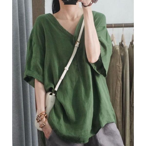 『セール実施中』ZOZO問い合わせ番号:101024376ショップ:VIBGYOR，ヴィブジョーブランド:i-dare，アイディア商品名:【i-dare】Ｖネック スキッパーデザイン 半袖 ブラウスカテゴリ:トップス>シャツ/ブラウス...