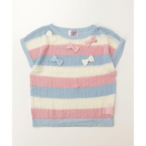 コンディション：A（使用感なし）数回使用した程度で使用感が感じられないアイテムZOZO問い合わせ番号:101039310ショップ:ZOZOUSED，ゾゾユーズドブランド:mezzo piano，メゾピアノ商品名:【KIDS】ボーダー柄半袖ニ...