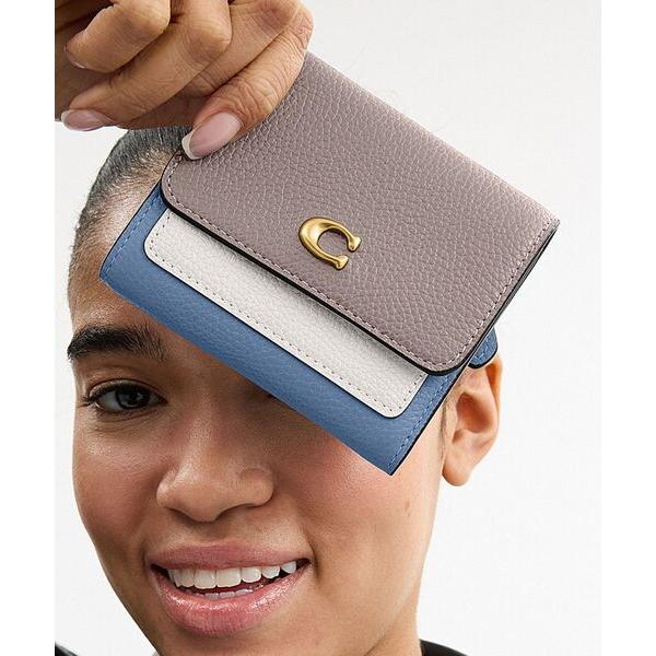 ZOZO問い合わせ番号:101059889ショップ:COACH，コーチブランド:COACH，コーチ商品名:ミラ スモール フラップ ウォレット・カラーブロックカテゴリ:財布/小物>財布ブランド品番:CAO14 B4YLZ素材:牛革原産...