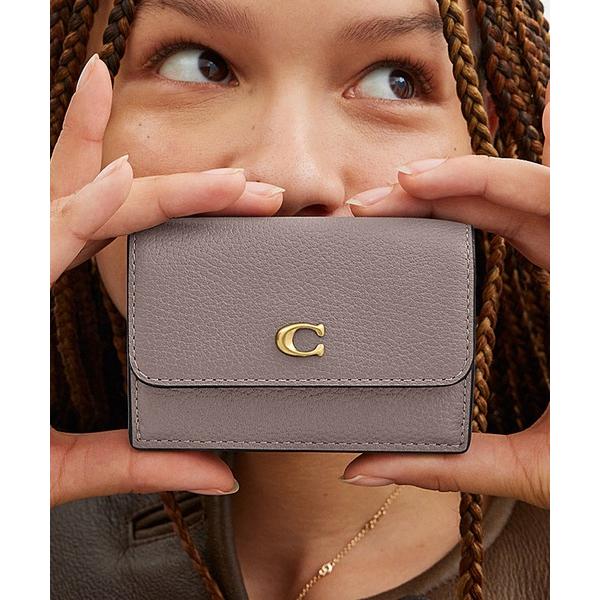 ZOZO問い合わせ番号:101059921ショップ:COACH，コーチブランド:COACH，コーチ商品名:ミニ トライフォールド ウォレットカテゴリ:財布/小物>財布ブランド品番:CM437 B4AH素材:牛革原産国:ベトナム製カラー...