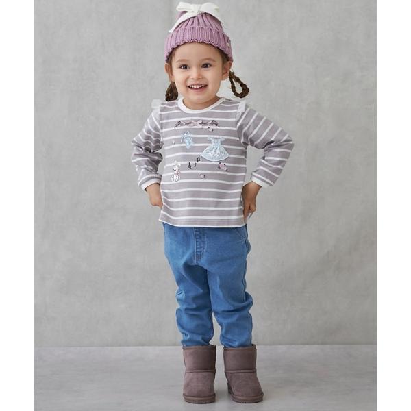 『タイムセール実施中』ZOZO問い合わせ番号:101059958ショップ:petit main，プティマインブランド:petit main，プティマイン商品名:【裏起毛】デニムバレルパンツカテゴリ:パンツ>デニムパンツブランド品番:9...