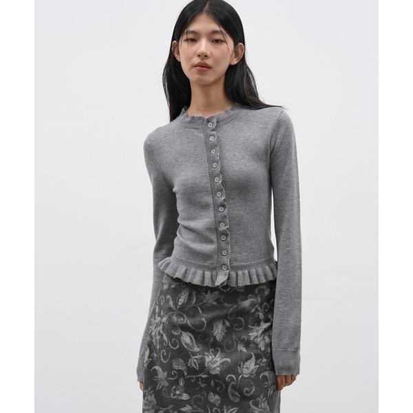 『タイムセール実施中』ZOZO問い合わせ番号:101060177ショップ:chuclla，チュクラブランド:EIGHTHMONTH，エイスマンス，Fano Studios，ファノ ストゥディオズ商品名:フリルヘムリブカーディガン EM25a...