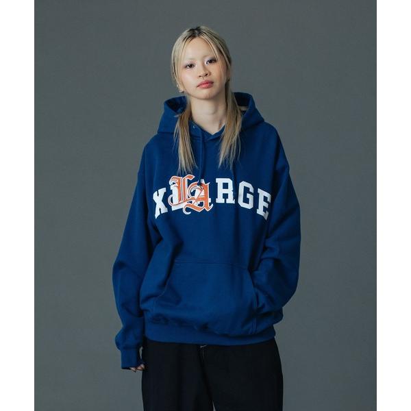 ZOZO問い合わせ番号:101090738ショップ:XLARGE，エクストララージブランド:XLARGE，エクストララージ商品名:LA PATCHED  HOODED SWEATSHIRTカテゴリ:トップス>パーカーブランド品番:10...