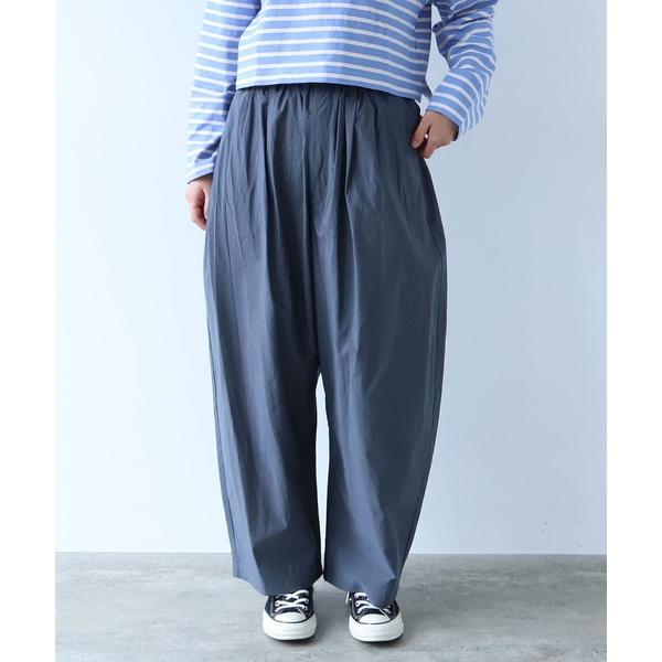ZOZO問い合わせ番号:101091023ショップ:bulle de savon，ビュルデサボンブランド:bulle de savon，ビュルデサボン商品名:コットン/キュプラ 高密度ブロード パンツカテゴリ:パンツ>その他パンツブラ...