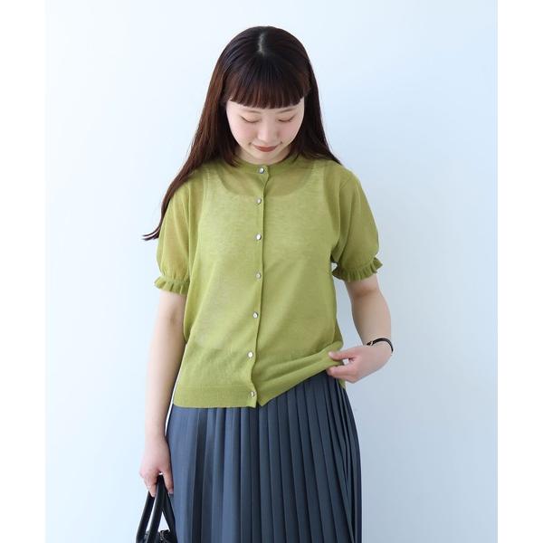 ZOZO問い合わせ番号:101091038ショップ:bulle de savon，ビュルデサボンブランド:bulle de savon，ビュルデサボン商品名:sheer ニットカーディガンカテゴリ:トップス>ニット/セーターブランド品...