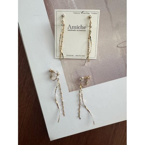 ZOZO問い合わせ番号:101091567ショップ:TONE，トーンブランド:tone，トーン商品名:【Amiche】ステッィクチャームイヤリング(MA)カテゴリ:アクセサリー>イヤリングブランド品番:Amiche-040E素材:金メ...