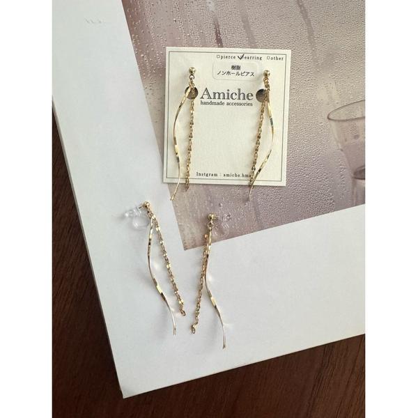 ZOZO問い合わせ番号:101091578ショップ:TONE，トーンブランド:tone，トーン商品名:【Amiche】ステッィクチャーム樹脂ノンホールピアス(MA)カテゴリ:アクセサリー>イヤリングブランド品番:Amiche-040J...