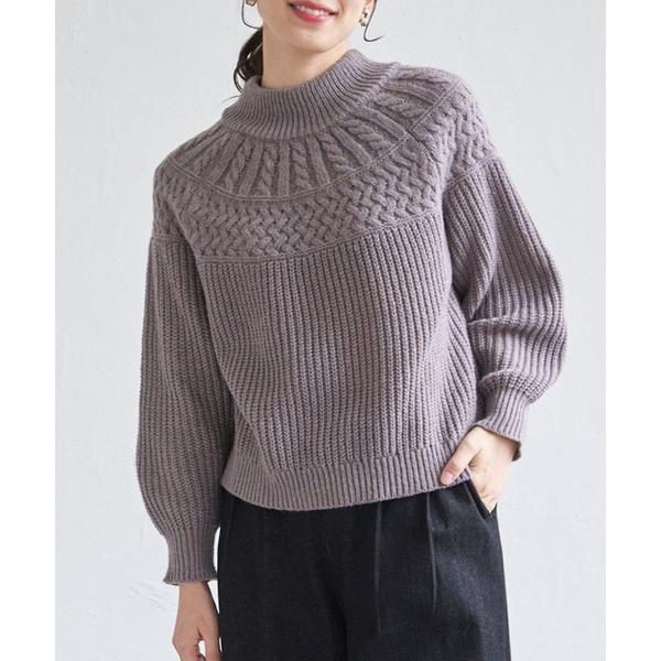 『タイムセール実施中』ZOZO問い合わせ番号:101091638ショップ:ikka LOUNGE，イッカラウンジブランド:ikka，イッカ商品名:求心編みニットプルオーバーカテゴリ:トップス>ニット/セーターブランド品番:121206...