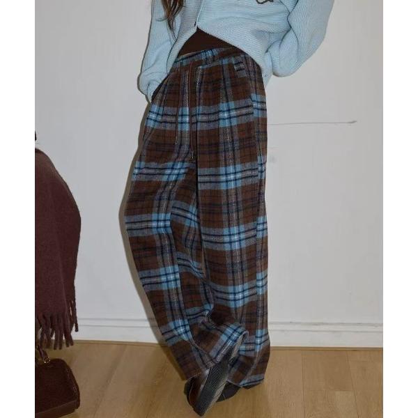 『セール実施中』ZOZO問い合わせ番号:101091770ショップ:DIAVEL，ディアベルブランド:Achic，アシック商品名:裏起毛　チェックイージーパンツカテゴリ:パンツ>スウェットパンツブランド品番:A22514032素材:ポ...