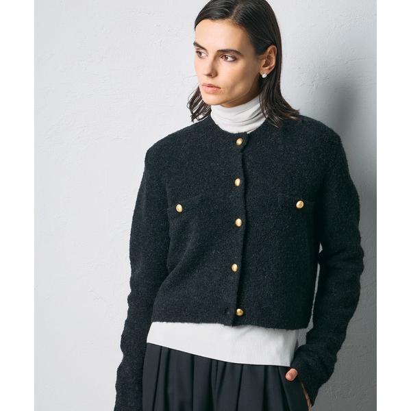 『セール実施中』ZOZO問い合わせ番号:101092599ショップ:N.O.R.C，ノークブランド:N.O.R.C，ノーク商品名:ブークレーショートニットジャケットカテゴリ:トップス>ニット/セーターブランド品番:6854305素材:...