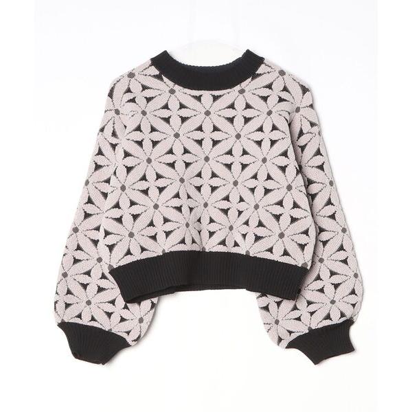 『セール実施中』参考価格：4，990円発売時期：2023年10月コンディション：D（傷・汚れあり）傷や汚れがあるが使用には問題ないアイテムブランドタグ：欠損参考商品名：モールフラワージャガードニットプルオーバー参考品番：mt06052ZOZ...