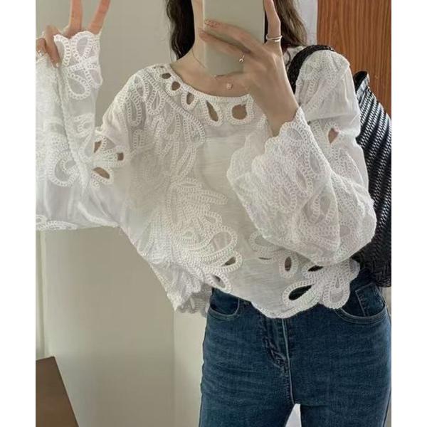 『タイムセール実施中』参考価格：5，390円発売時期：2025年04月コンディション：B（目立つ使用感なし）使用感が少ない、または気にならないアイテム後身頃：汚れ参考商品名：コード刺しゅうブラウス参考品番：SPC2505014【商品に関する...