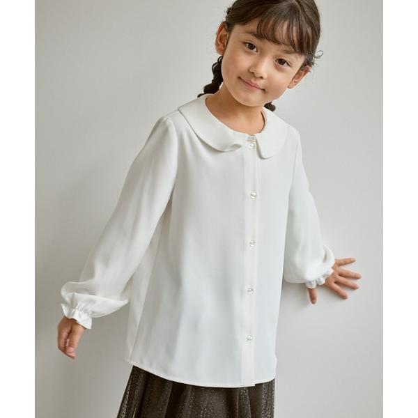 ZOZO問い合わせ番号:101131200ショップ:ROPE' PICNIC，ロぺピクニックブランド:ROPE' PICNIC，ロペピクニック商品名:【KIDS/キッズ】丸衿ブラウス/セレモニー対応カテゴリ:トップス>シャツ/ブラウス...