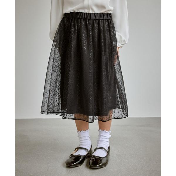 『セール実施中』ZOZO問い合わせ番号:101131205ショップ:ROPE' PICNIC，ロぺピクニックブランド:ROPE' PICNIC，ロペピクニック商品名:【KIDS/キッズ】キラキラチュールスカートカテゴリ:スカート>スカ...