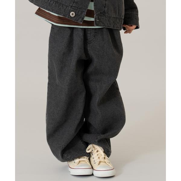 『セール実施中』ZOZO問い合わせ番号:101132226ショップ:petit main，プティマインブランド:and D. petit main，アンドディープティマイン商品名:タックバルンデニムパンツ【セットアップ可】カテゴリ:パンツ&...