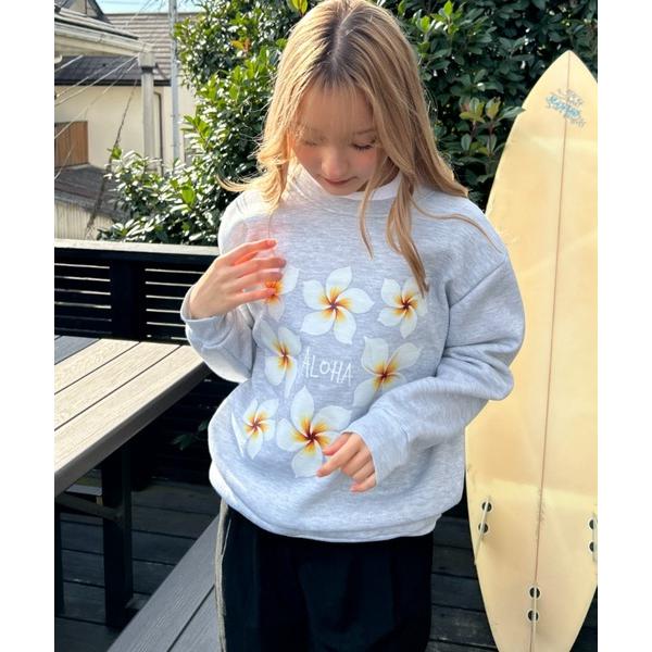 『タイムセール実施中』ZOZO問い合わせ番号:101133071ショップ:wears，ウェアーズブランド:Loco Ocean，ロコオーシャン商品名:HAWAII ALOHAプルメリア プリント スウェットカテゴリ:トップス>スウェッ...