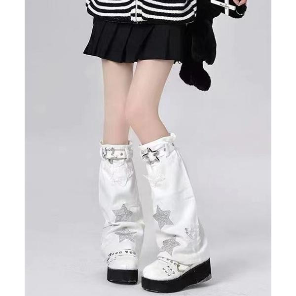 『タイムセール実施中』※このアイテムは返品・交換対象外商品です。ZOZO問い合わせ番号:101133477ショップ:Mayree，メイリーブランド:Mayree，メイリー商品名:【urge select】Y2K デニム風 キラキラ スターモ...