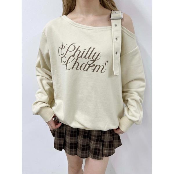 『セール実施中』ZOZO問い合わせ番号:101135082ショップ:WEGO，ウィゴーブランド:PHILLY，フィリー，WEGO，ウィゴー商品名:ベルトオフショルビッグスウェットカテゴリ:トップス>スウェットブランド品番:PL25WN...