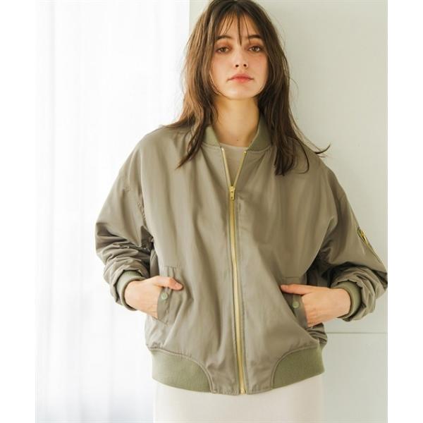 ZOZO問い合わせ番号:101143224ショップ:nissen，ニッセンブランド:Maison INNESS，メゾンアイネス商品名:MA-1ボンバージャケット（はっ水）＜大きいサイズ有＞カテゴリ:ジャケット/アウター>MA-1ブラン...