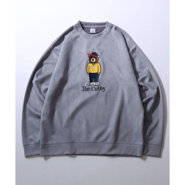 『タイムセール実施中』ZOZO問い合わせ番号:101157976ショップ:SITRY，シトリーブランド:SITRY，シトリー商品名:Bear Embroidery Punch the dough Suede Sweat shirt/クマ刺繍...