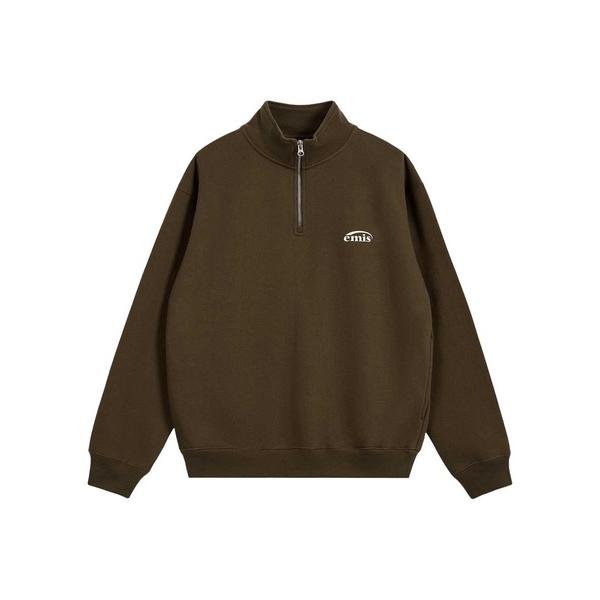 『タイムセール実施中』ZOZO問い合わせ番号:101159327ショップ:EMIS，イミスブランド:EMIS，イミス商品名:HALF ZIP-UP LOGO SWEAT SHIRTカテゴリ:トップス>スウェットブランド品番:E253U...