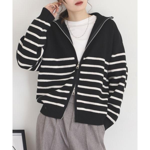 『タイムセール実施中』ZOZO問い合わせ番号:101186842ショップ:FUNALIVE，ファンアライブブランド:FUNALIVE，ファンアライブ商品名:je crois soi ハイネック　ジップアップニットカテゴリ:トップス>ニ...