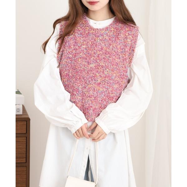 『タイムセール実施中』ZOZO問い合わせ番号:101186851ショップ:FUNALIVE，ファンアライブブランド:FUNALIVE，ファンアライブ商品名:je crois soi ミックスニットベストカテゴリ:トップス>ベストブラン...