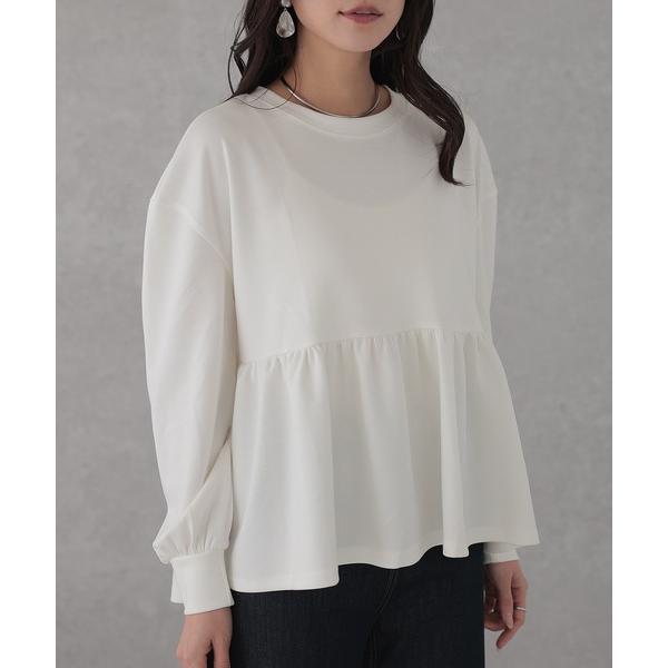 『タイムセール実施中』ZOZO問い合わせ番号:101187190ショップ:Lace Ladies，レースレディースブランド:DAYRA，デイラ商品名:ソリッドカラー ペプラム 長袖 フレア プルオーバーカテゴリ:トップス>Tシャツ/カ...