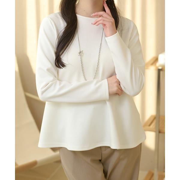 『タイムセール実施中』ZOZO問い合わせ番号:101187191ショップ:Lace Ladies，レースレディースブランド:DAYRA，デイラ商品名:クルーネック バックボタン ペプラム 長袖 トップスカテゴリ:トップス>Tシャツ/カ...