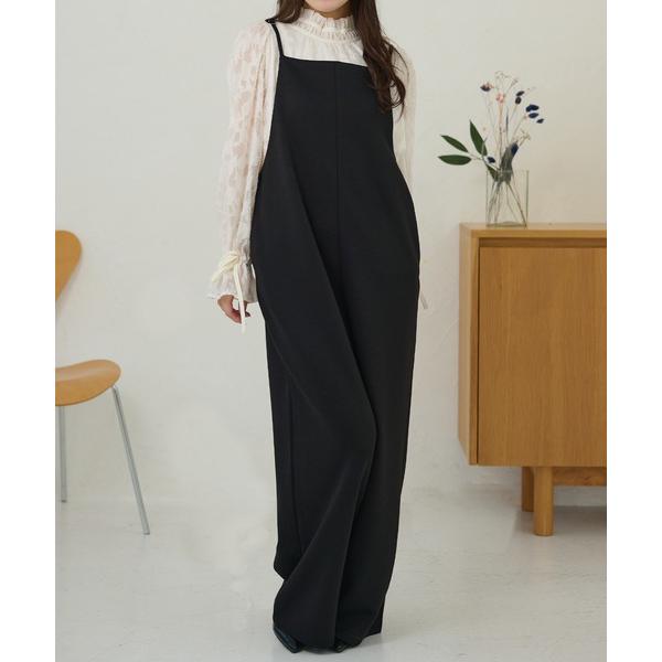 『タイムセール実施中』ZOZO問い合わせ番号:101187199ショップ:Lace Ladies，レースレディースブランド:DAYRA，デイラ商品名:ソリッドカラー ワイド パンツ シンプル オールインワンカテゴリ:オールインワン・サロペッ...