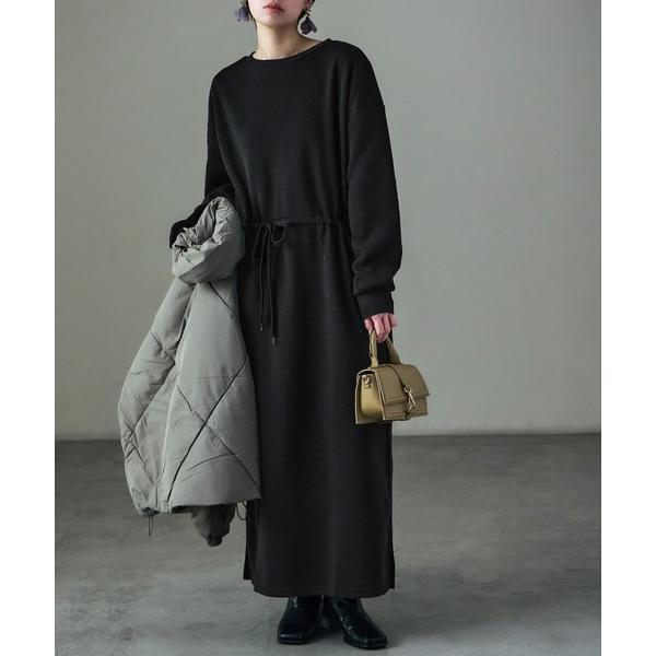 ZOZO問い合わせ番号:101188873ショップ:bflat，ビーフラットブランド:Fashion Letter，ファッションレター商品名:裏起毛 ドロストルームワンピース M-LLsizeカテゴリ:ルームウェア>ルームワンピースブ...