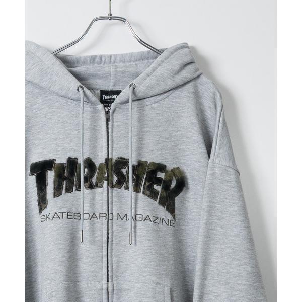 『タイムセール実施中』ZOZO問い合わせ番号:101189349ショップ:JOHN'S CLOSET，ジョンズクローゼットブランド:THRASHER，スラッシャー商品名:【at】〔THRASHER/スラッシャー〕アソートアップリケ ダブルジ...