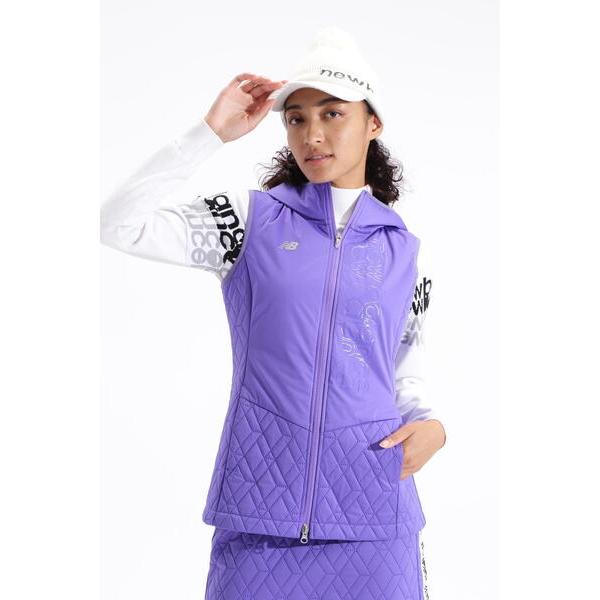 『セール実施中』ZOZO問い合わせ番号:101200752ショップ:the HOUSE，ザハウスブランド:New Balance Golf，ニューバランスゴルフ商品名:【new balance golf】3Dダイヤキルト ロングベスト (W...