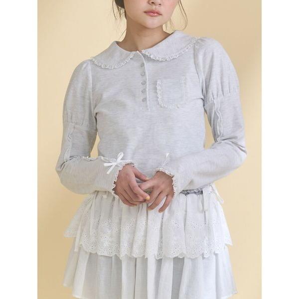 ZOZO問い合わせ番号:101201381ショップ:merry jenny，メリージェニーブランド:merry jenny，メリージェニー商品名:frilly polo topsカテゴリ:トップス>ポロシャツブランド品番:282612...