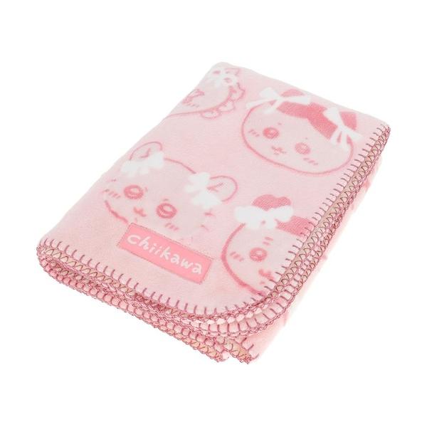 ZOZO問い合わせ番号:101201406ショップ:Rendez-Vous，ランデヴーブランド:Rendez-Vous，ランデヴー商品名:【 ちいかわ 】 オパール加工 ブランケット リボン/ピンク 25W11カテゴリ:インテリア>ブ...