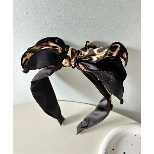 『タイムセール実施中』ZOZO問い合わせ番号:101201509ショップ:Mayree，メイリーブランド:Mayree，メイリー商品名:【urge select】レオパード柄 リボン ひらひら カチューシャカテゴリ:ヘアアクセサリー>...