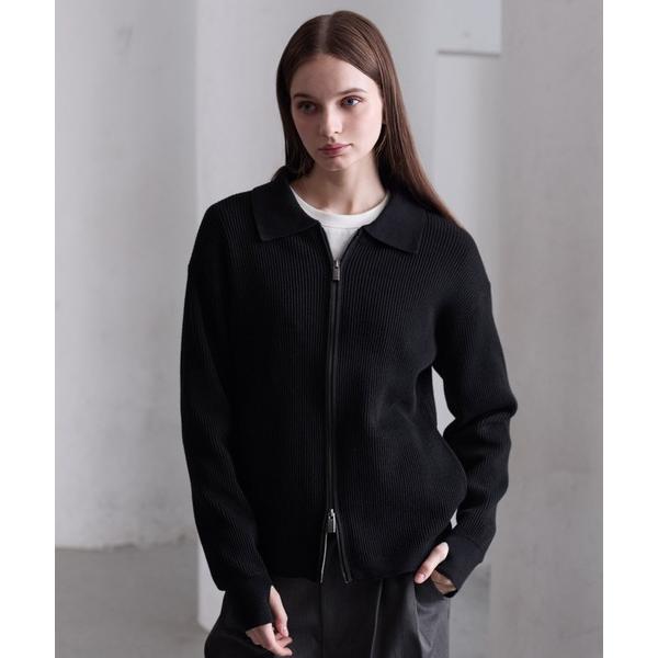 ZOZO問い合わせ番号:101201552ショップ:EMMA CLOTHES，エマ クローズブランド:CLEL，クレイル商品名:【CLEL】Minimal Collar Drivers Knit Shirt/ ミニマルカラードライバーズニッ...