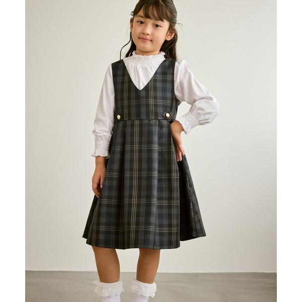 ZOZO問い合わせ番号:101201595ショップ:ROPE' PICNIC，ロぺピクニックブランド:ROPE' PICNIC，ロペピクニック商品名:【KIDS/キッズ】フレアタックジャンパースカート/セレモニー対応カテゴリ:ワンピース/ド...