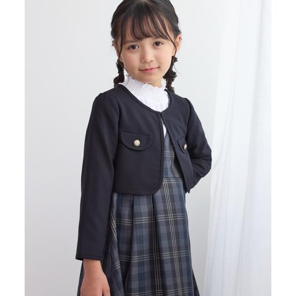 ZOZO問い合わせ番号:101201598ショップ:ROPE' PICNIC，ロぺピクニックブランド:ROPE' PICNIC，ロペピクニック商品名:【KIDS/キッズ】パイピングノーカラージャケット/セレモニー対応カテゴリ:ジャケット/ア...